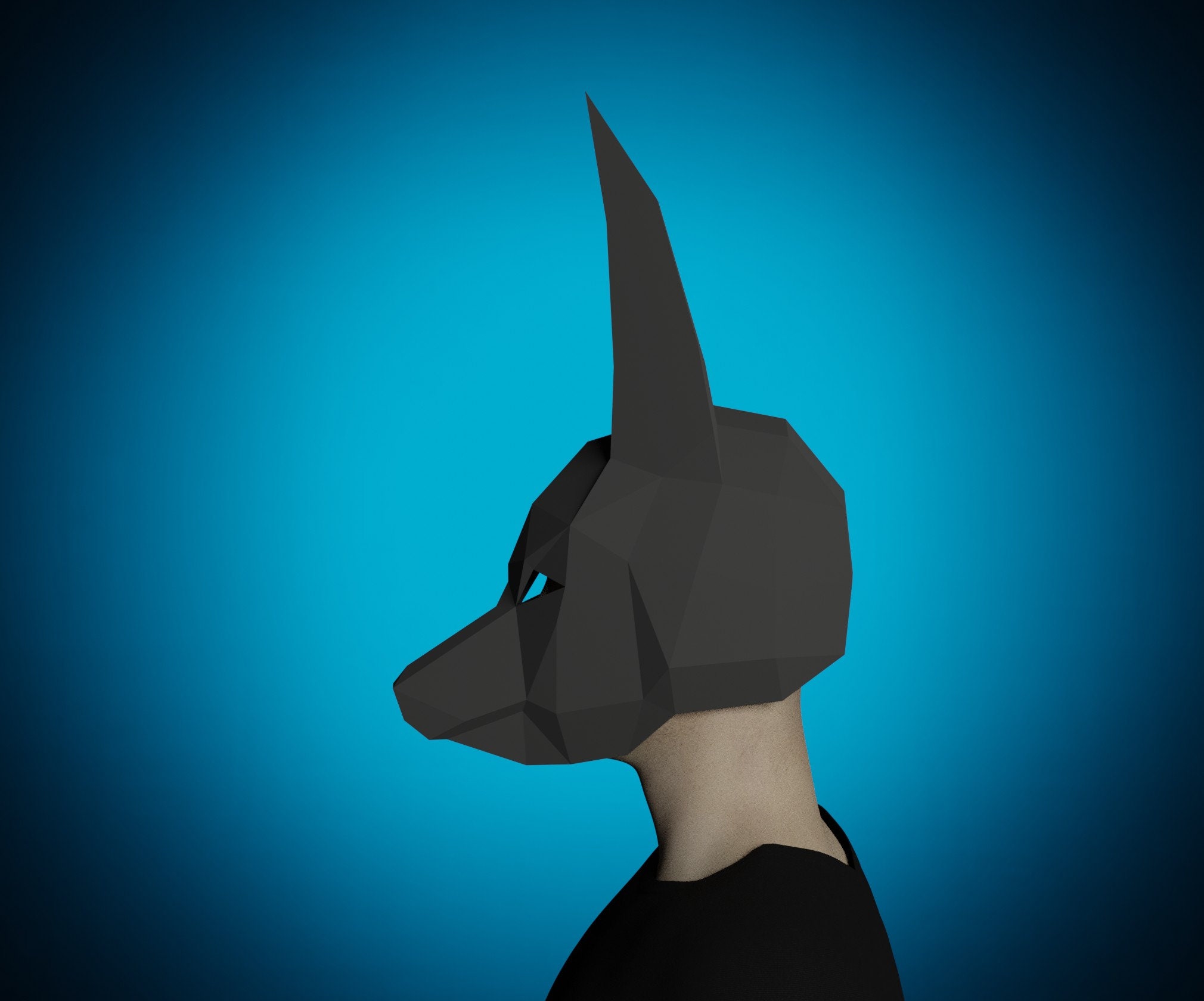 ANUBIS MASK PAPERCRAFT , Diy Adult Masquerade Mask, 3d Paper Craft ...