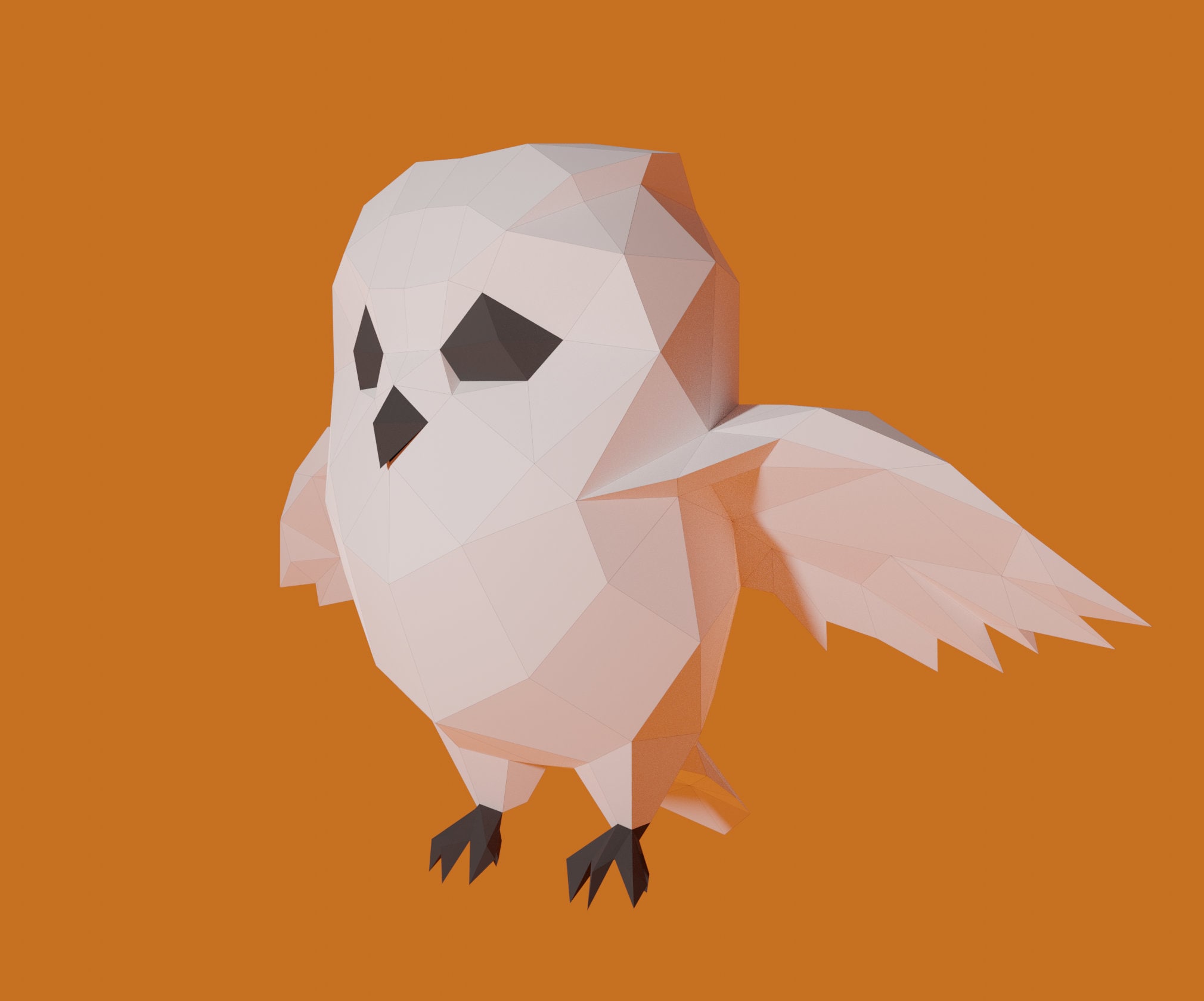 Cute OWL PAPERCRAFT Template diy 3D paper craft Pdf | Etsy