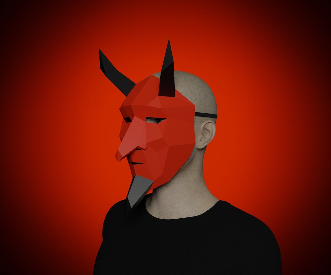 Carnaval Devil MASK PAPERCRAFT 3d, DIY Masquerade Ball Mask for Men ...