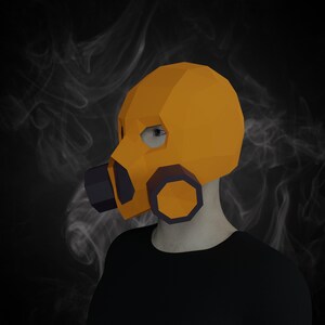 Papercraft MASK GAS, 3D Paper Costume Template, Diy Paper Craft, Make ...