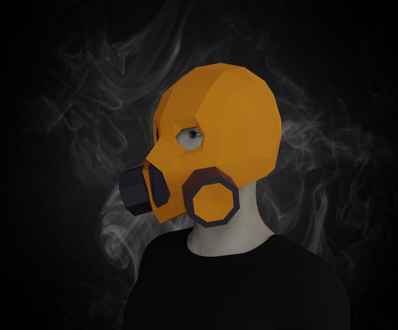 Papercraft MASK GAS 3D Paper Costume Template Diy Paper - Etsy