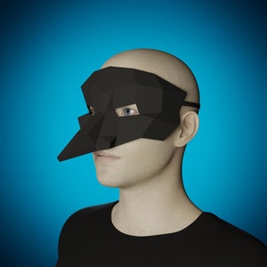Venetian Half MASK PAPERCRAFT 3d, DIY Masquerade Ball Mask for Men, Pdf ...