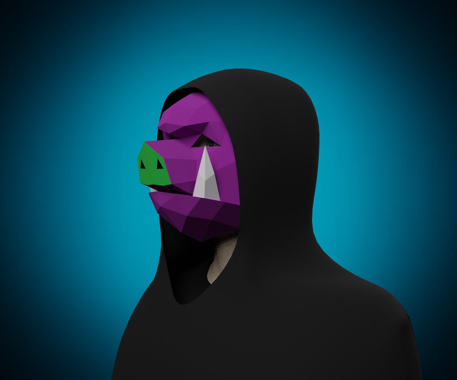 Boar Pig MASK PAPERCRAFT 3d Template Diy Printable Craft - Etsy