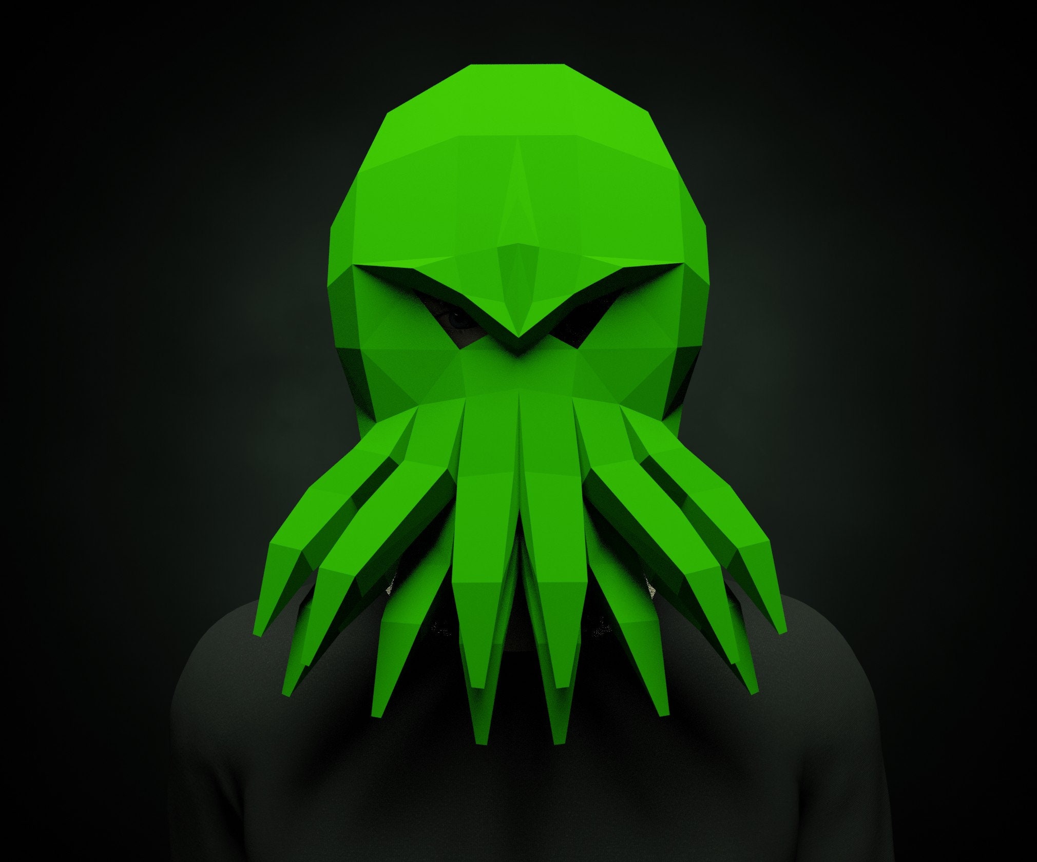 PAPERCRAFT Template PDF - 3D Cthulhu MASK, Mythical Creatures, Diy ...