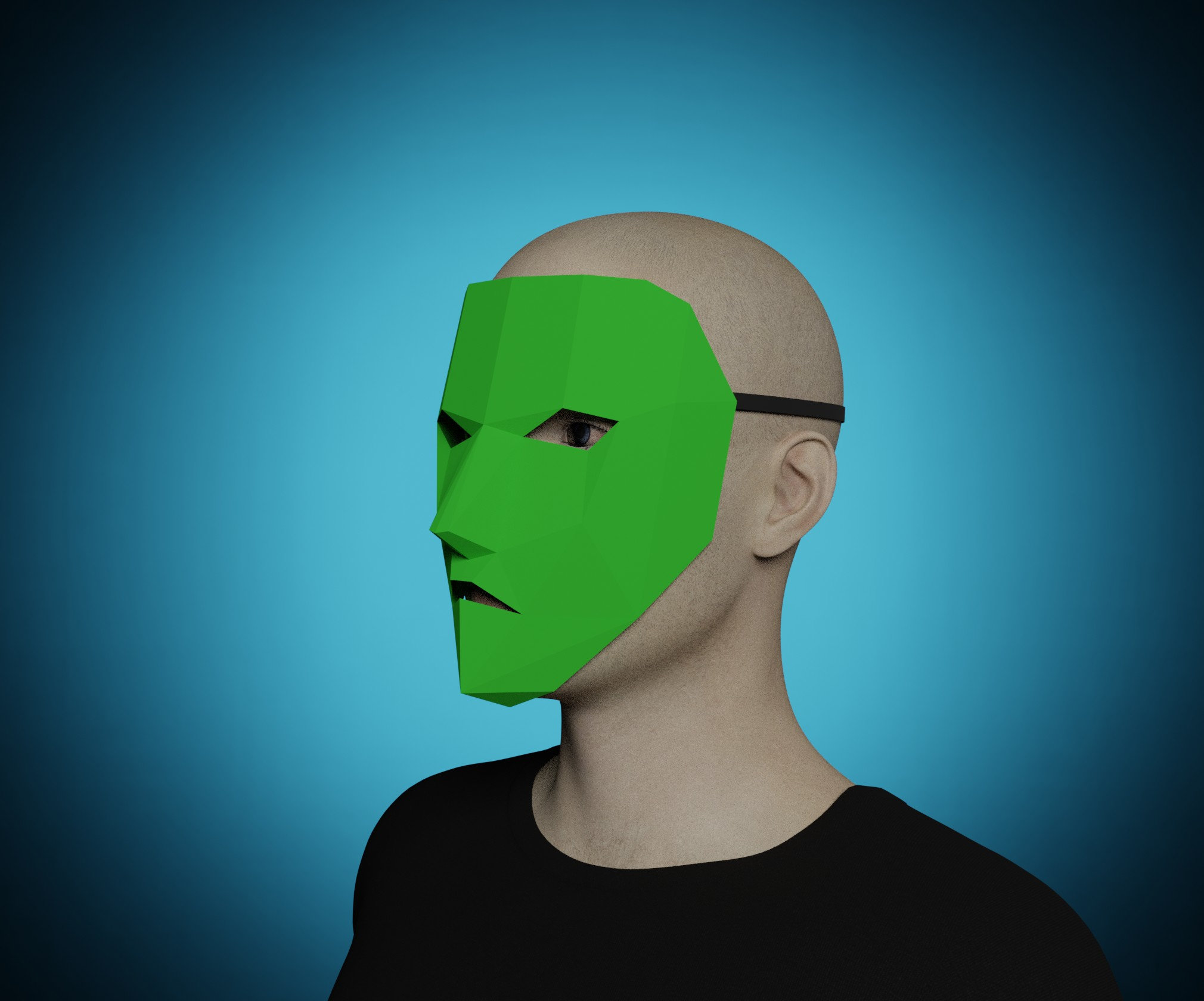 Low Poly FACE MASK PAPERCRAFT 3D Polygonal Diy Masquerade - Etsy