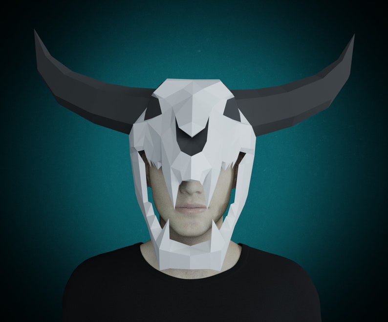 Scary MASK PAPERCRAFT animal Skull 3D Diy Adult Paper Craft - Etsy