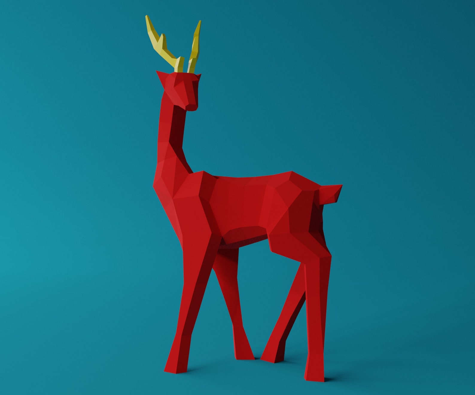 DEER PAPERCRAFT Template Diy 3D Paper Craft PDF Downloadabe - Etsy Canada