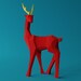 DEER PAPERCRAFT Template, Diy 3D Paper Craft, PDF Downloadabe Pattern ...