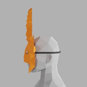 Cultist PAPERCRAFT MASK PDF Pattern, 3D Costume, Printable Diy Template ...