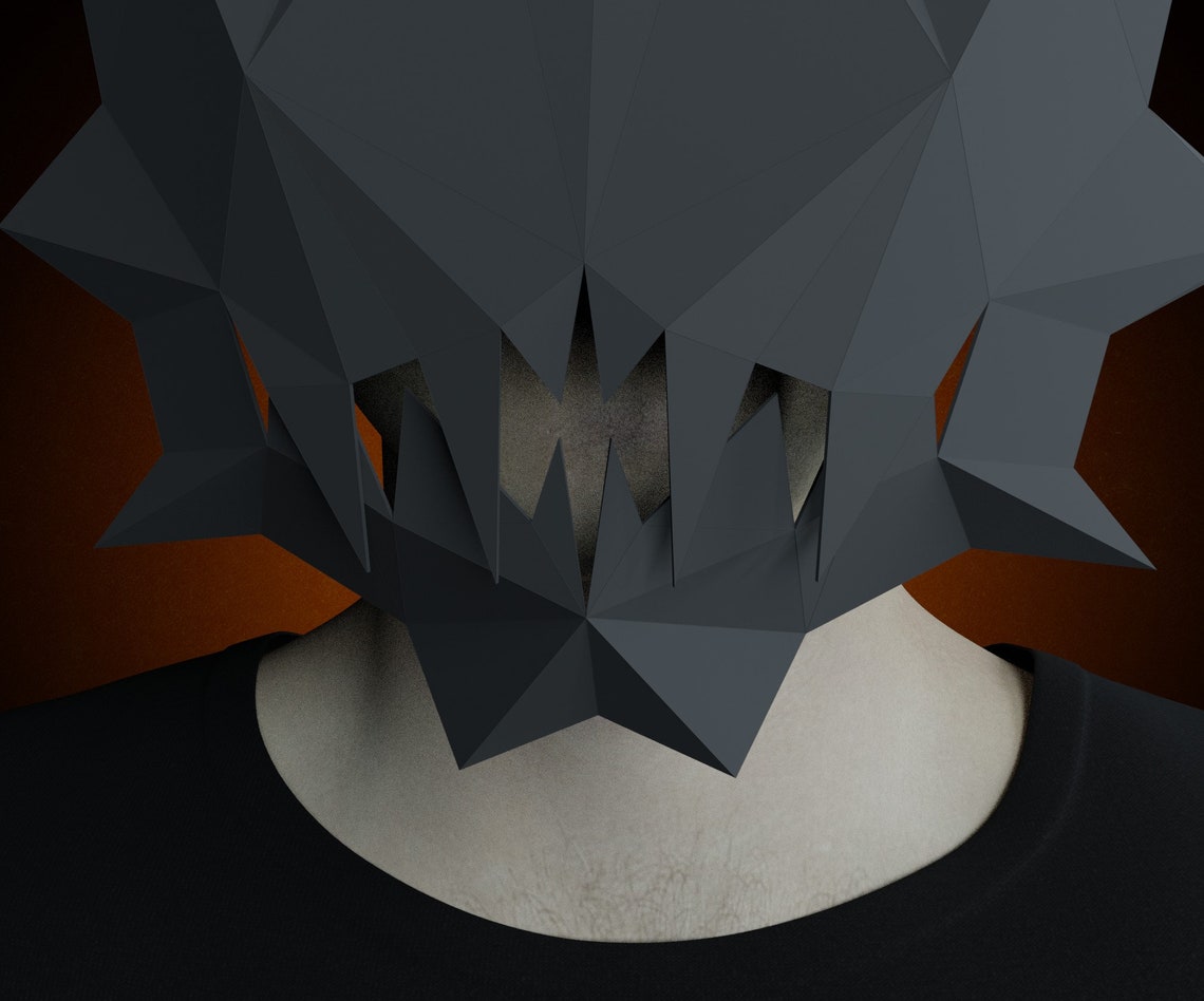 Scary Mask Papercraft SCARECROW 3D DIY Adult Paper Craft | Etsy