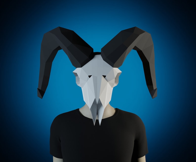 Scary MASK PAPERCRAFT animal Skull 3D Diy Adult Paper Craft - Etsy