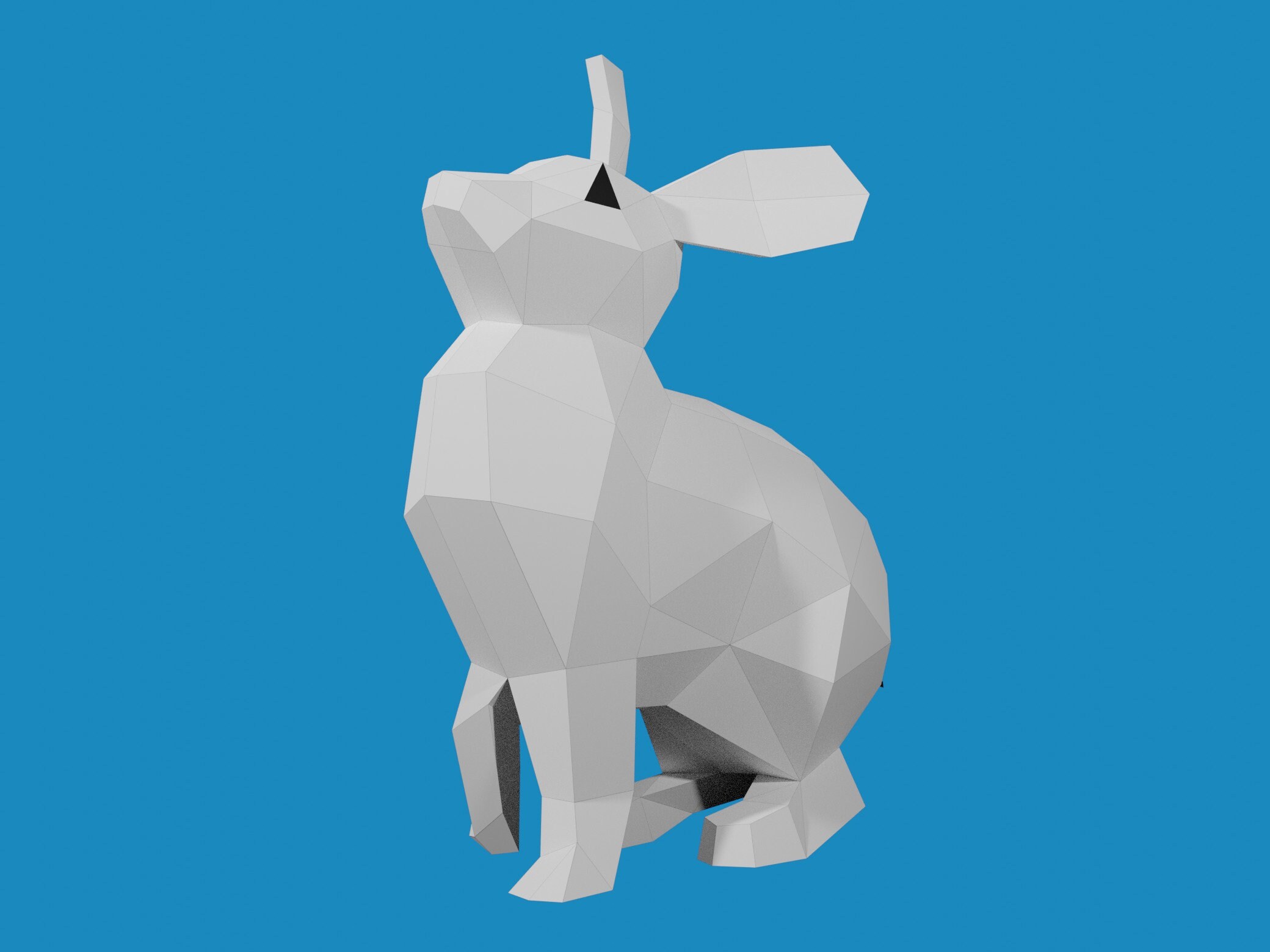PAPERCRAFT RABBIT TEMPLATE Diy 3d Paper Craft Pdf - Etsy