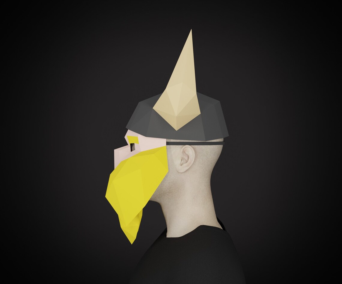 Viking Helmet V2 face PAPERCRAFT MASK 3D TEMPLATE diy | Etsy