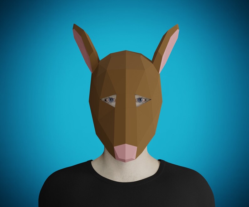 RAT MASK PAPERCRAFT 3D Template Diy Adult Craft Make Your - Etsy