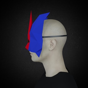 Venetian Half-mask PAPERCRAFT 3d, DIY Masquerade Mask for Men, Pdf ...