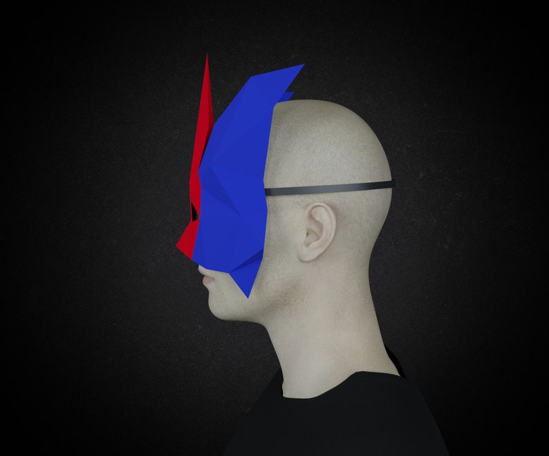 Venetian Half-mask PAPERCRAFT 3d DIY Masquerade Mask for Men | Etsy