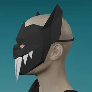 Vampire Bat MASK PAPERCRAFT, Diy 3d Low Poly Animal Craft, Printable ...