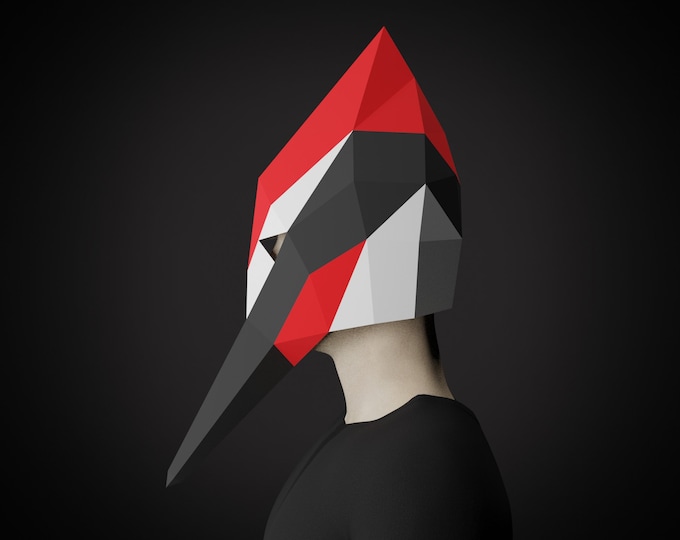 Roadrunner Mask: Low Poly Papercraft Mask (PDF Template) - Etsy Canada