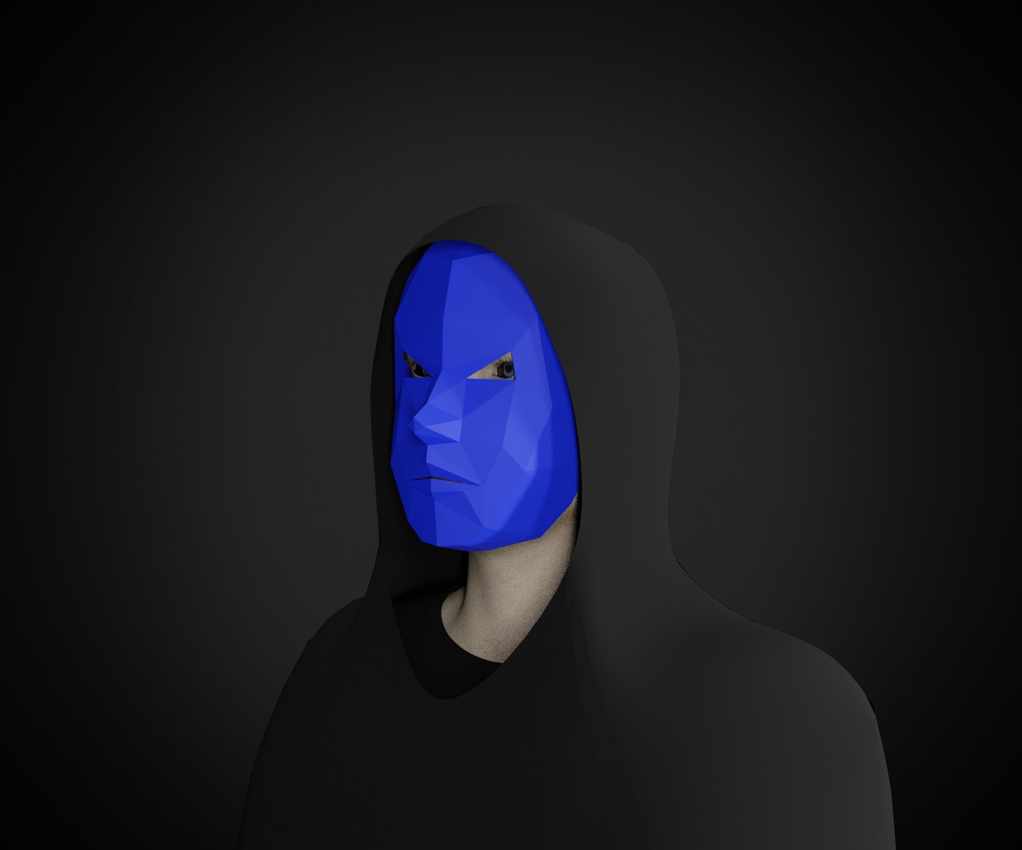 Human FACE MASK PAPERCRAFT Template 3d Lowpoly Mask Pattern - Etsy