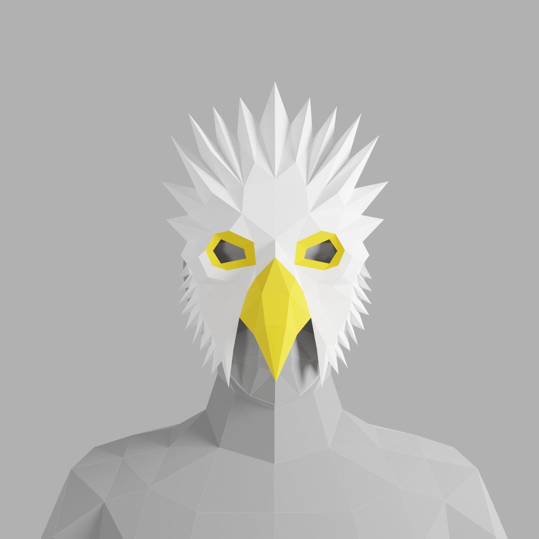 Birdman PAPERCRAFT MASK PDF Pattern, 3D Costume, Printable Diy Template ...