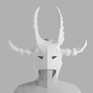 Cultist PAPERCRAFT MASK PDF Pattern, 3D Costume, Printable Diy Template ...