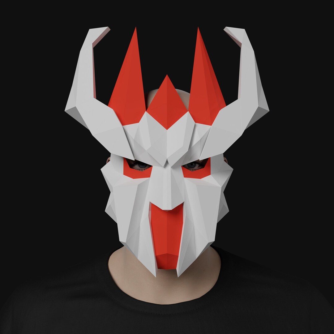 MASK PAPERCRAFT "mecha Warrior" Robot Costume, Japanese Anime Halloween ...