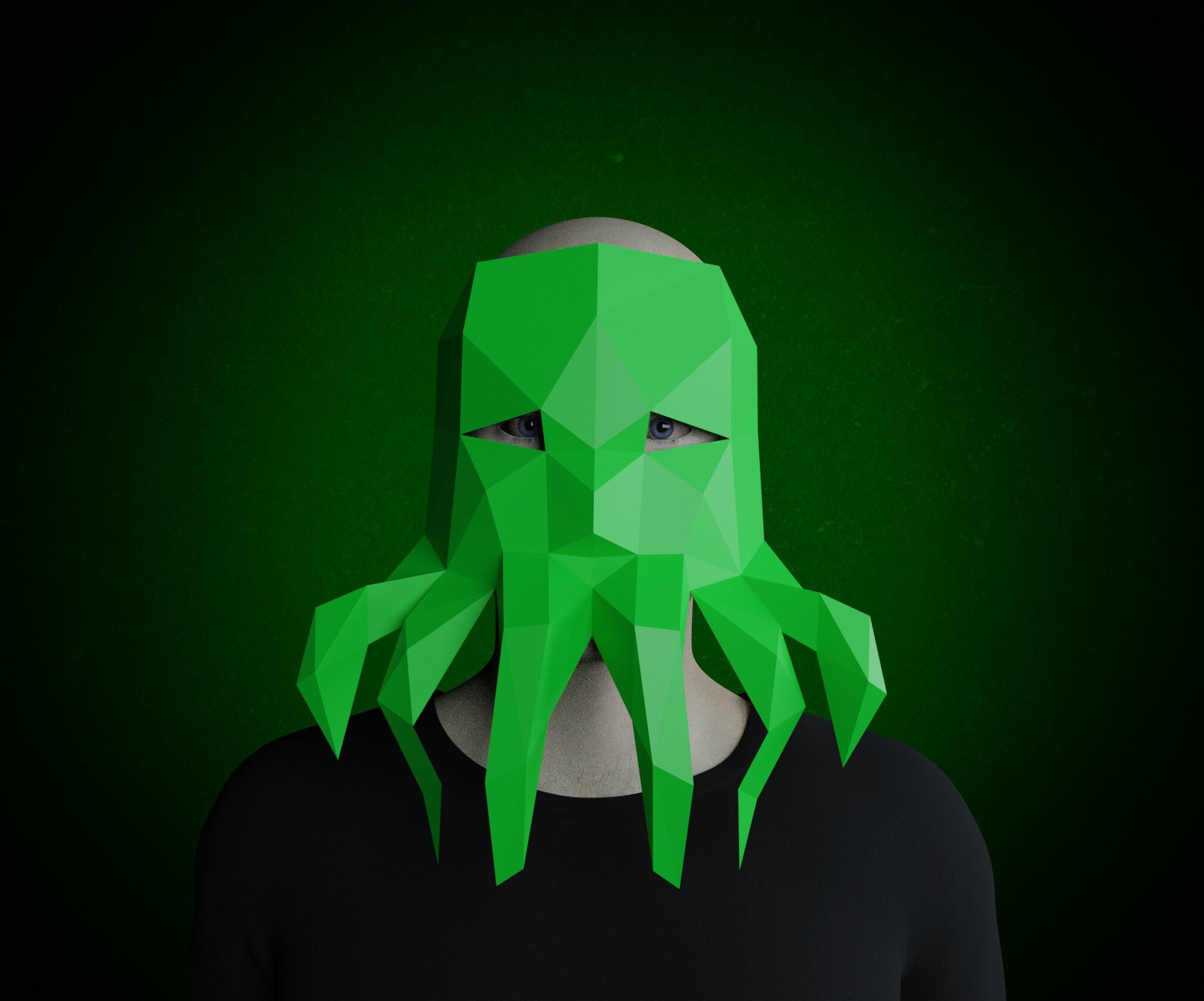 Papercraft Template PDF - EASY Cthulhu MASK - Mythical Creatures,diy ...