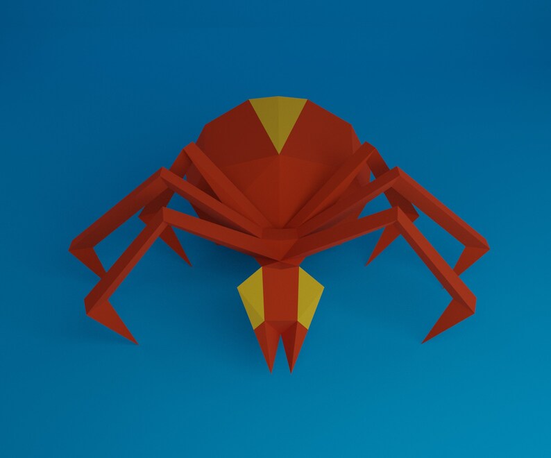 SPIDER PAPERCRAFT Template Diy 3D Paper Craft Pdf | Etsy