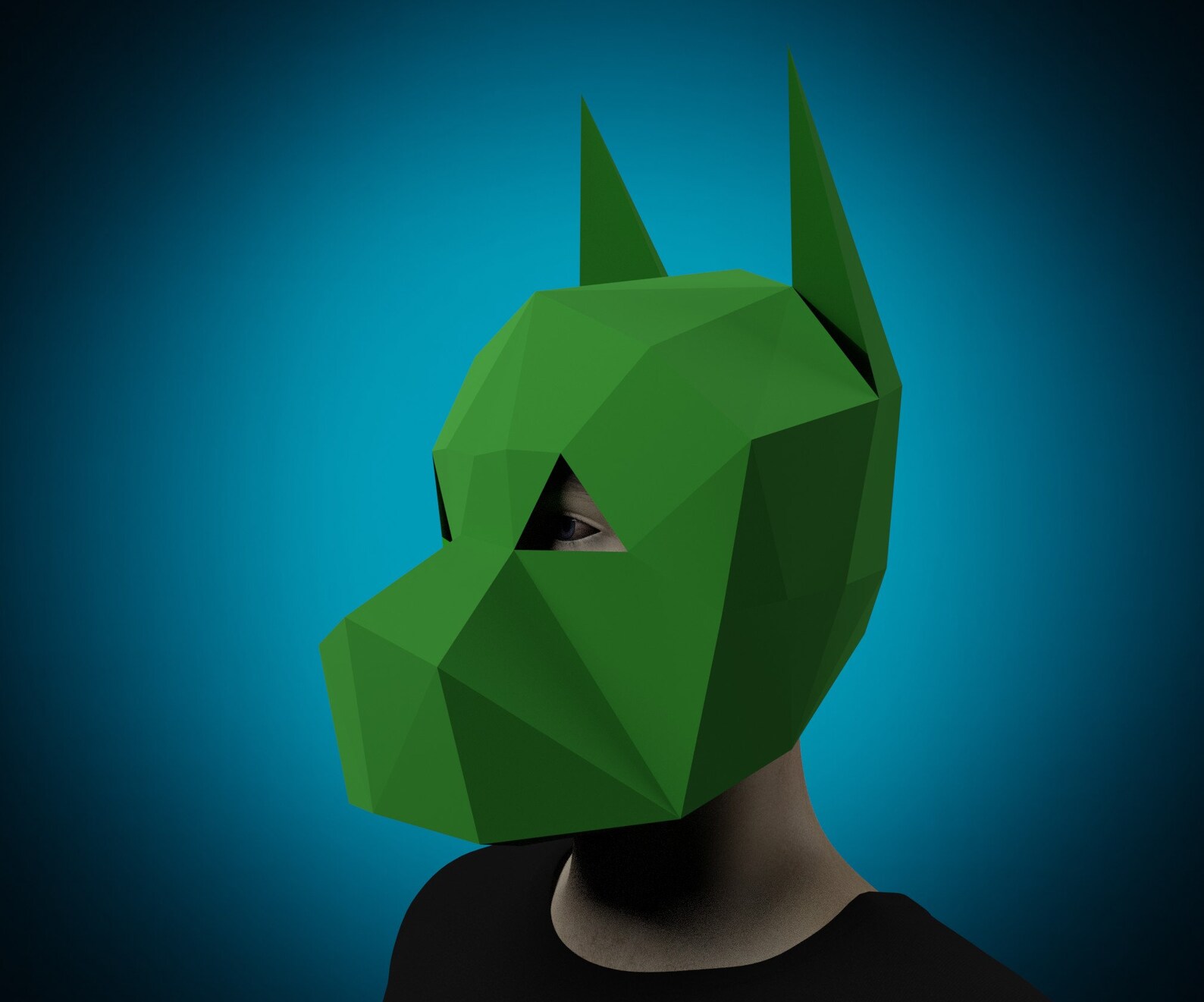 DOG MASK PAPERCRAFT Template pdf Dobermann Costume for | Etsy