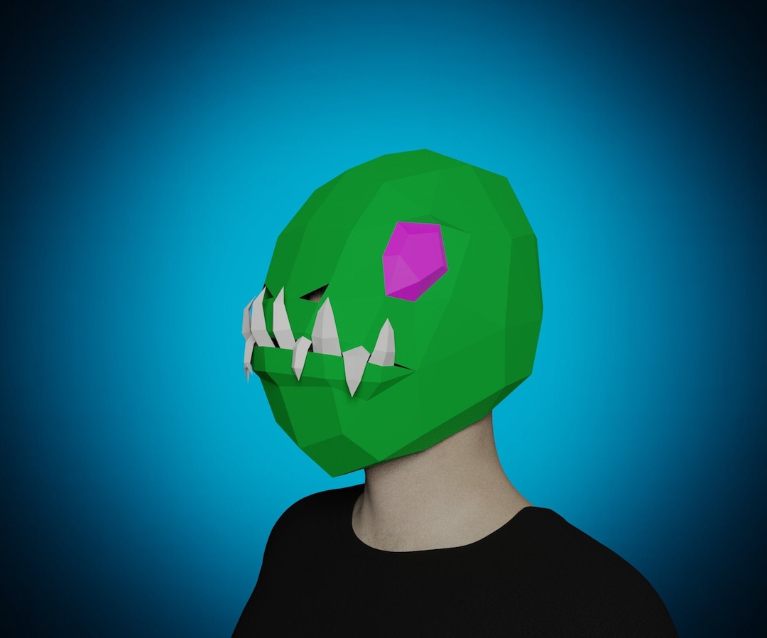 ALIEN MONSTER MASK Papercraft, 3d Paper Craft Costume Template ...