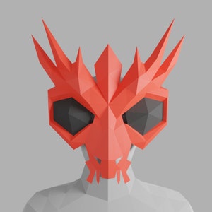 Insectoid PAPERCRAFT MASK PDF Pattern, 3D Costume, Printable Diy ...