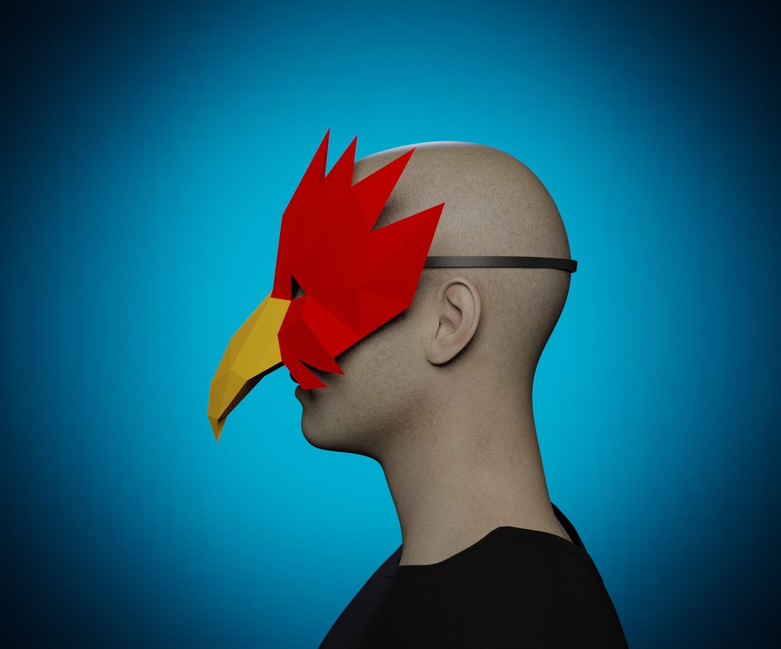 BIRD HALF MASK Papercraft Diy Animal Costume Printable | Etsy