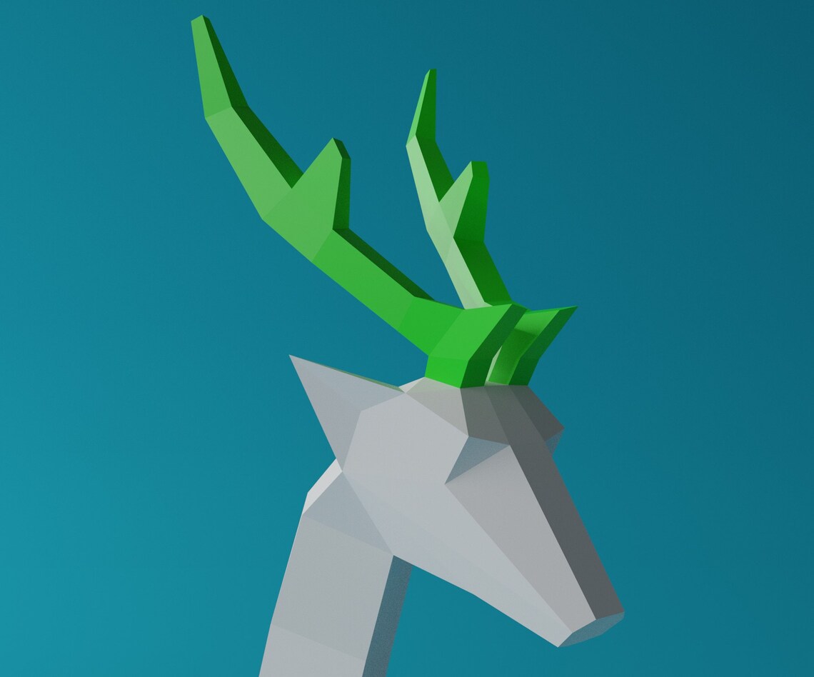 DEER PAPERCRAFT Template Diy 3D Paper Craft PDF Downloadabe | Etsy Canada