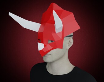 Viking Helmet Face PAPERCRAFT MASK 3D TEMPLATE Diy Roman - Etsy