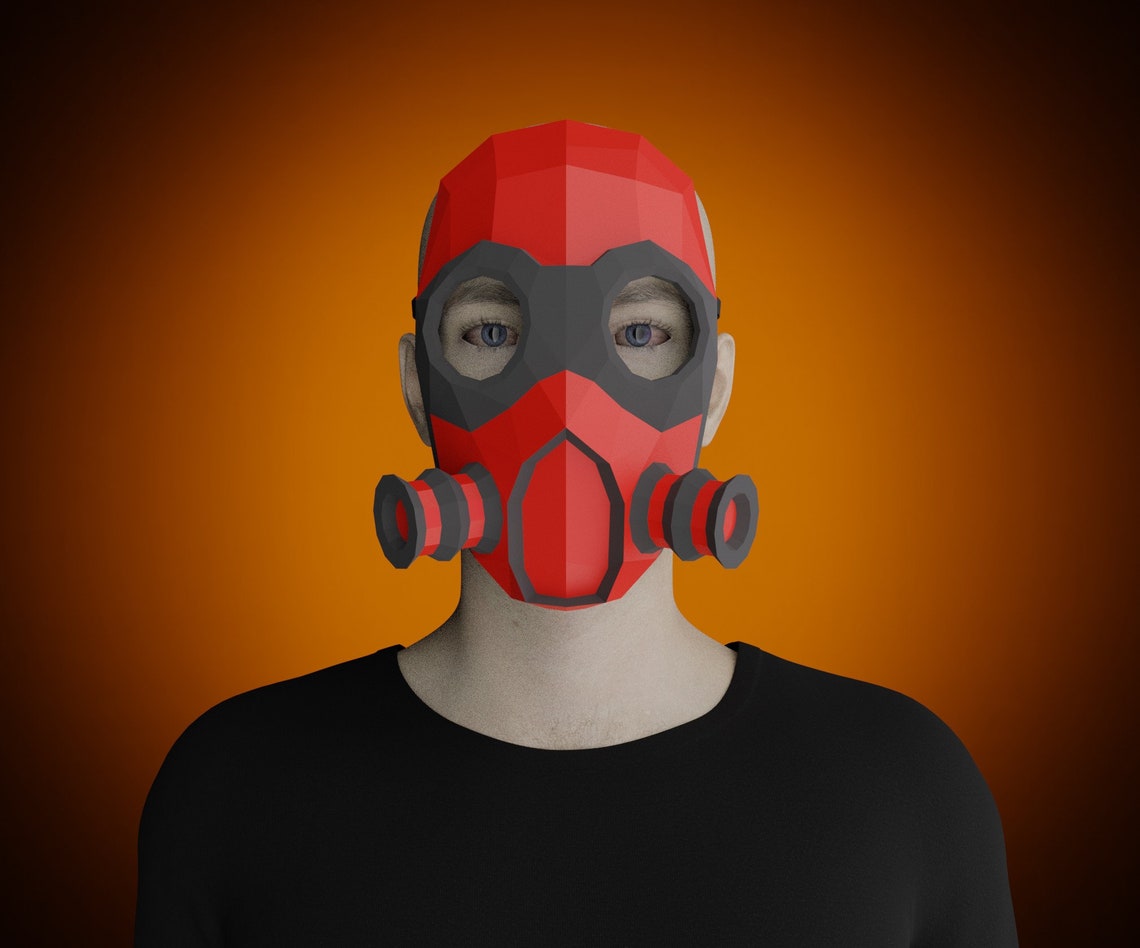 Papercraft Steampunk GAS MASK 3D Paper Costume Template Diy - Etsy Canada