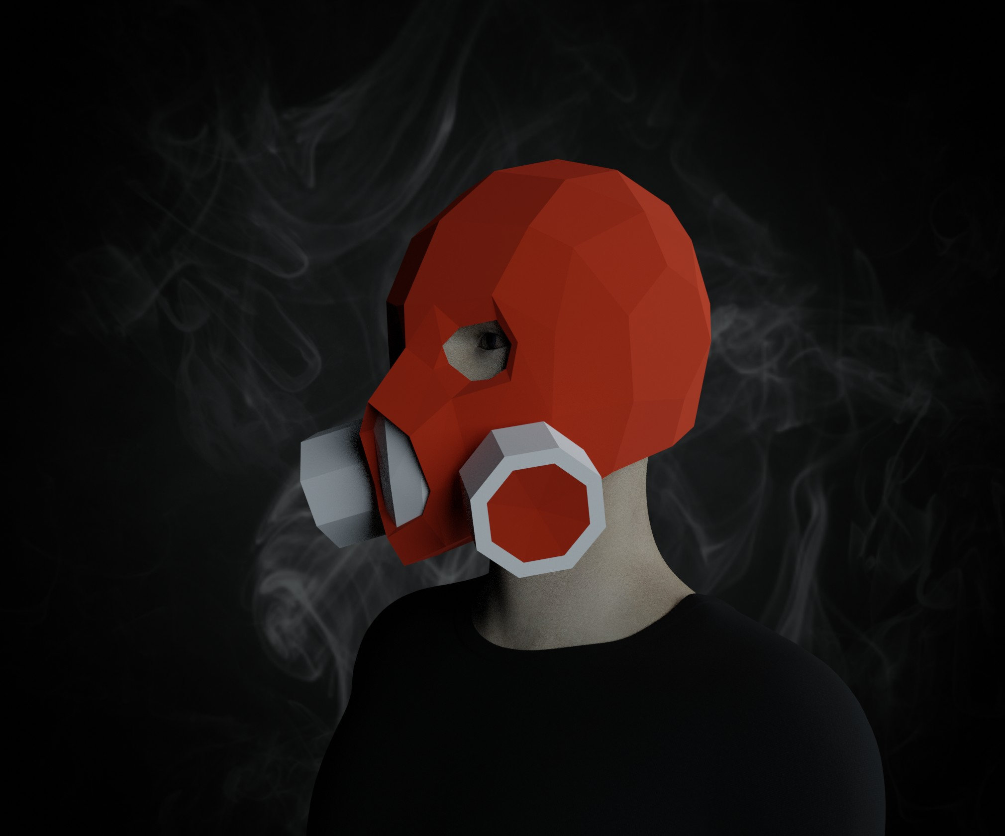 Papercraft MASK GAS 3D Paper Costume Template Diy Paper | Etsy