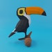 BIRD TOUCAN PAPERCRAFT Template, Diy 3D Paper Craft, Pdf Downloadabe ...