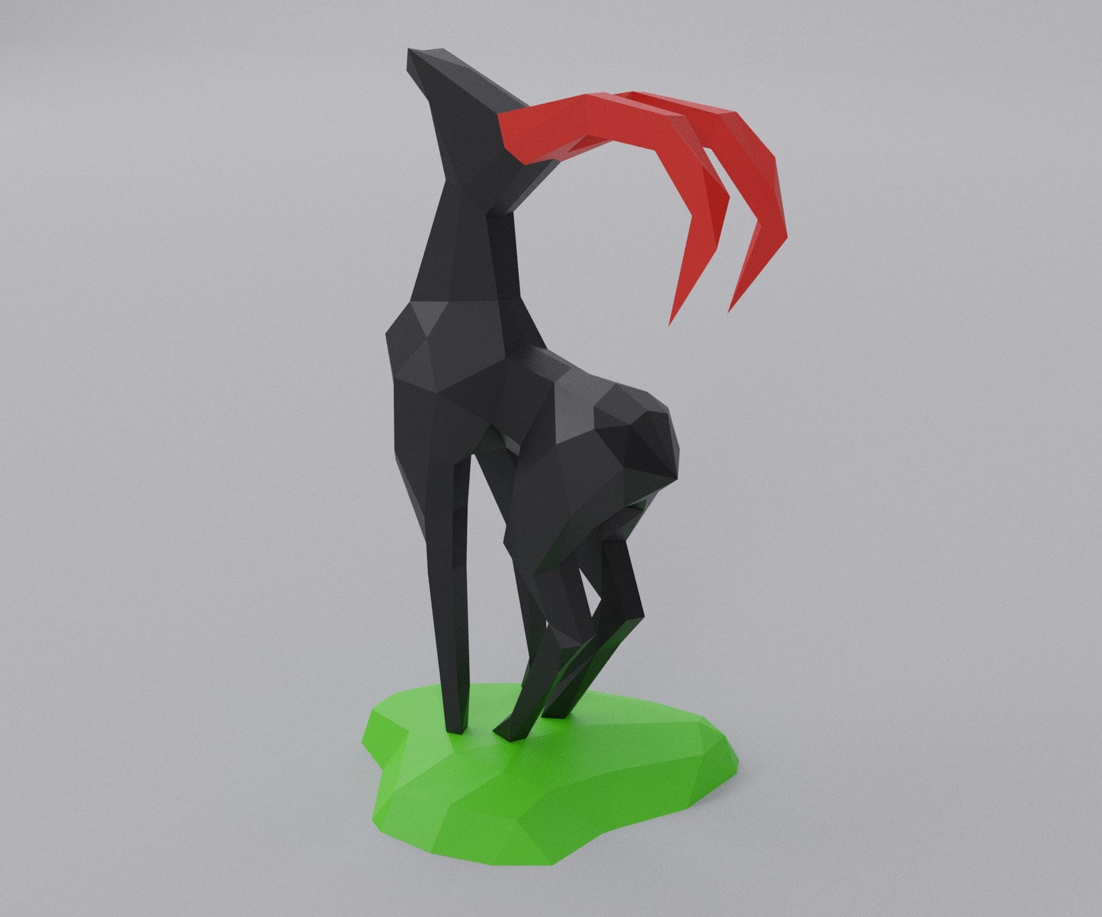 Wild GOAT PAPERCRAFT Template Diy 3d Paper Craft Pdf - Etsy