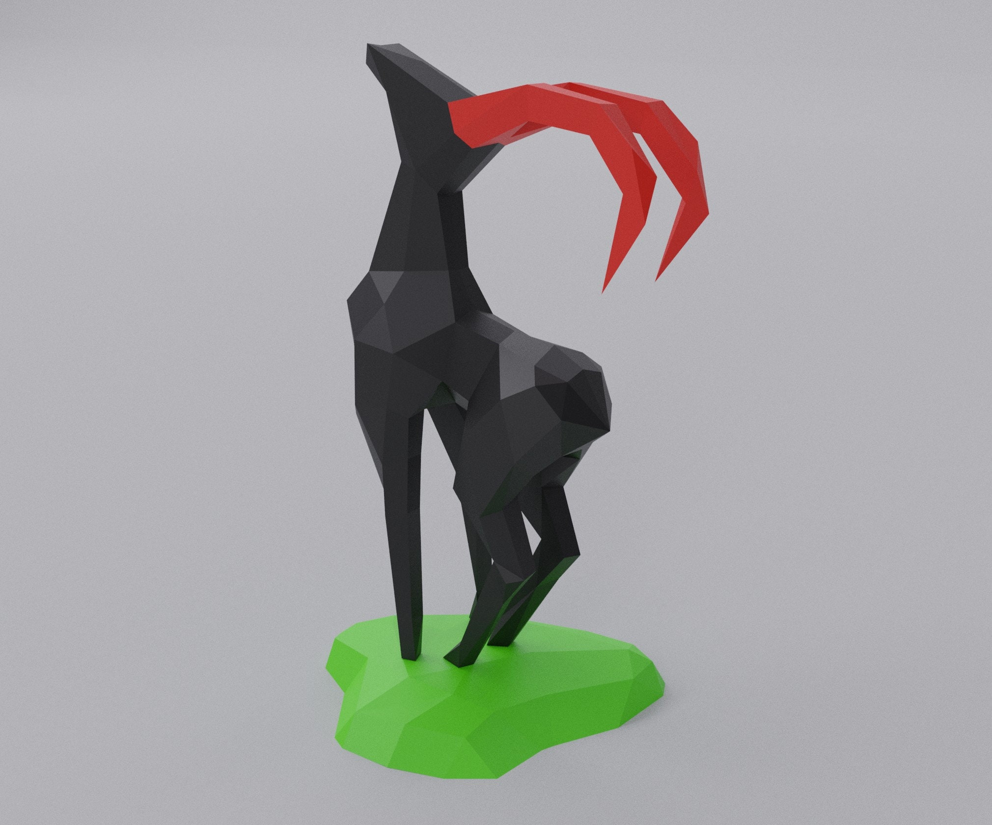 Wild GOAT PAPERCRAFT Template Diy 3d Paper Craft Pdf - Etsy