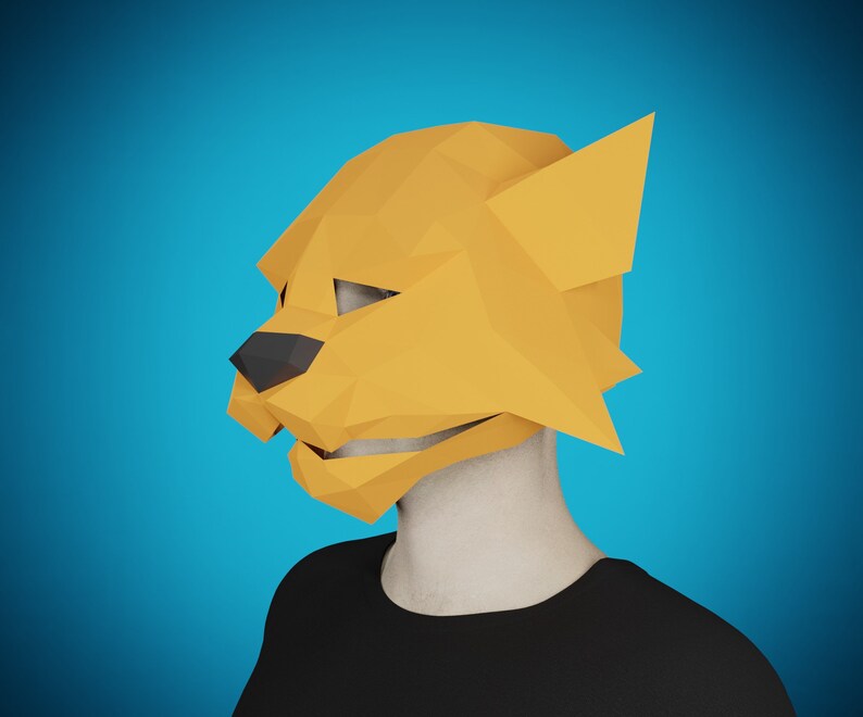 Cougar MASK PAPERCRAFT 3D Printable Template Animals Mask - Etsy