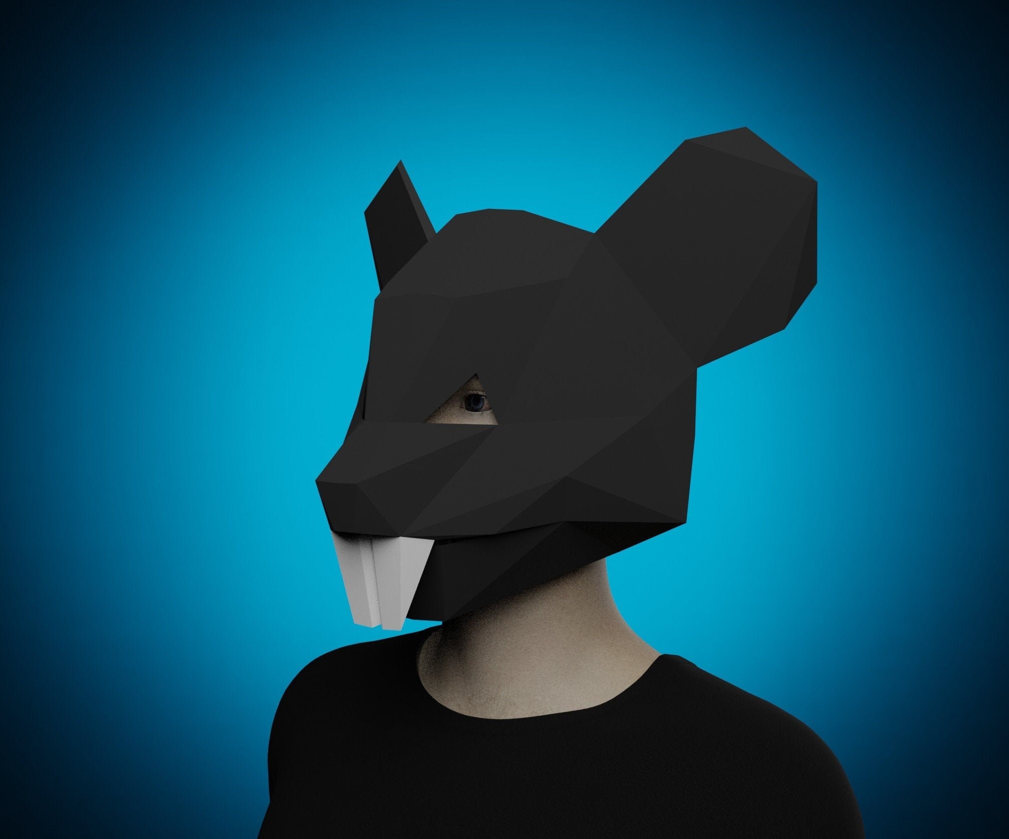 MOUSE MASK PAPERCRAFT 3D Template Diy Adult Craft Make Your - Etsy