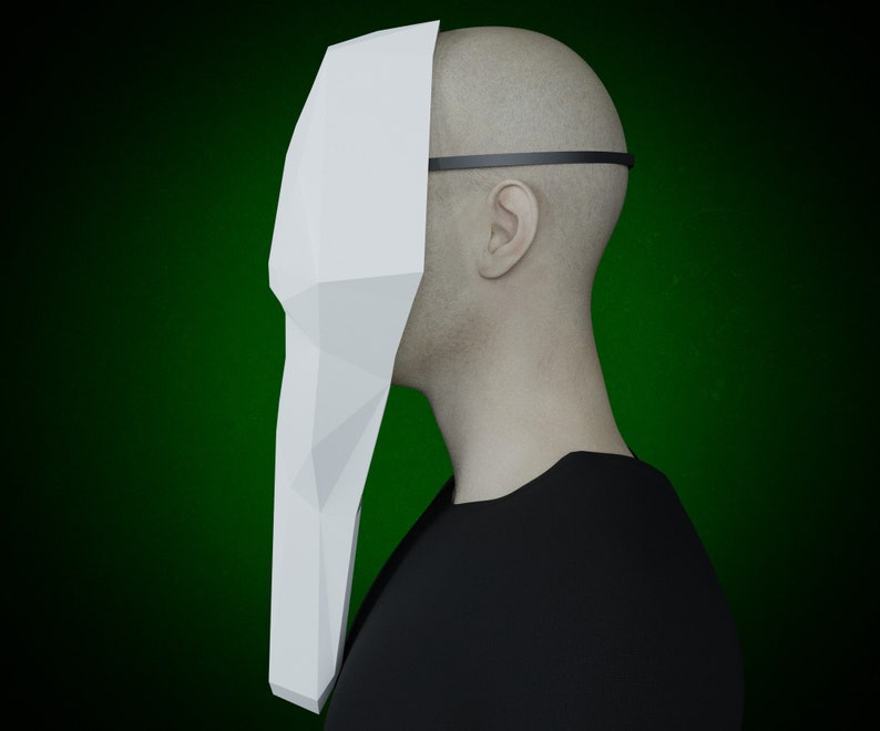 Scream Mask Papercraft 3d Diy Adult Paper Craft Pattern Etsy