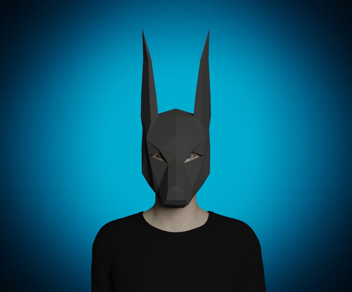 ANUBIS MASK PAPERCRAFT , Diy Adult Masquerade Mask, 3d Paper Craft ...
