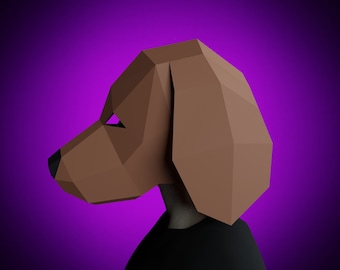 Paper Mache Dog Mask - Etsy