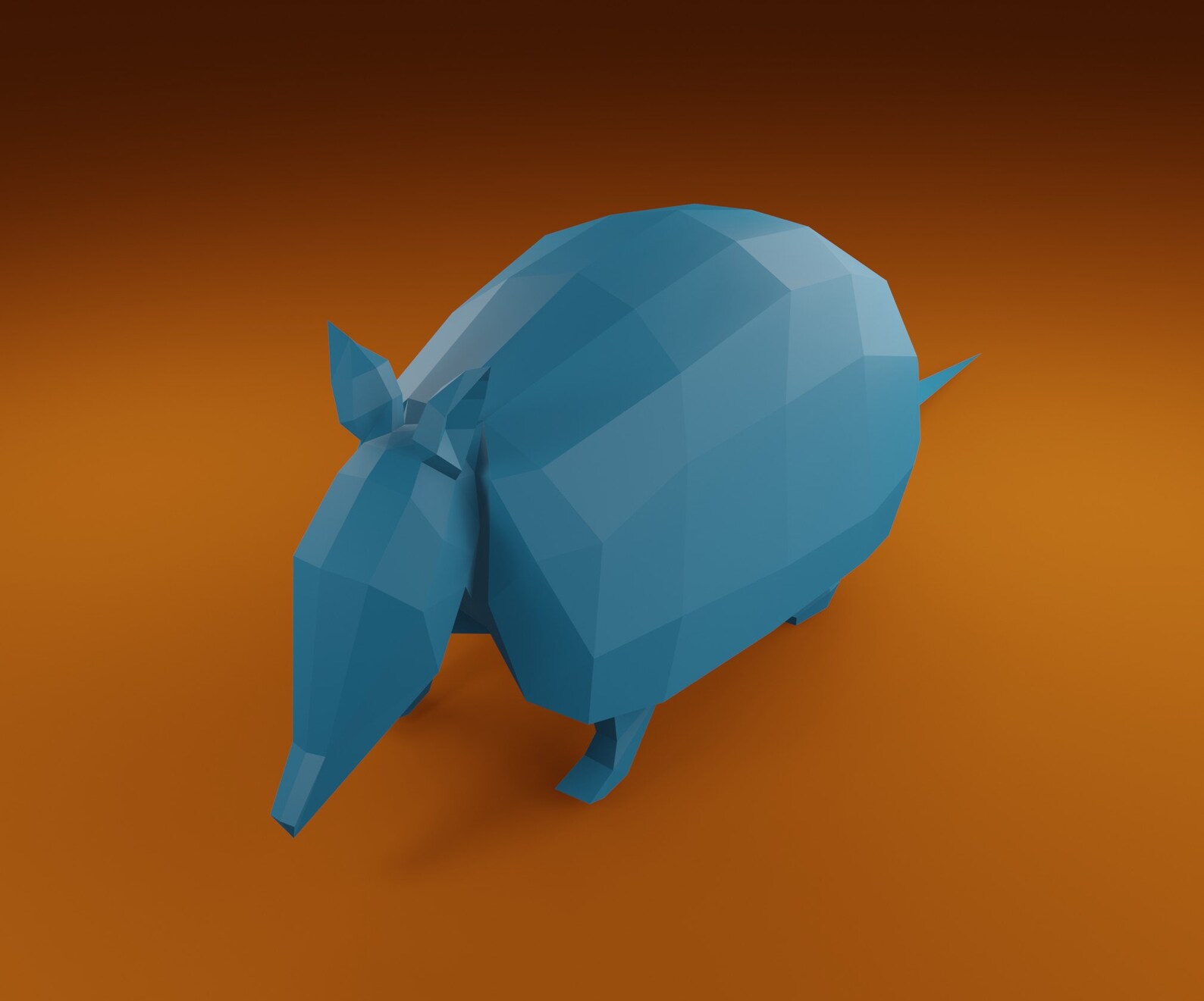 PAPERCRAFT 3D ARMADILLO Printable Pdf Template XXL Diy - Etsy
