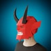 PAPERCRAFT MASK Demon, Printable Pattern Template, 3d Puzzle,diy ...