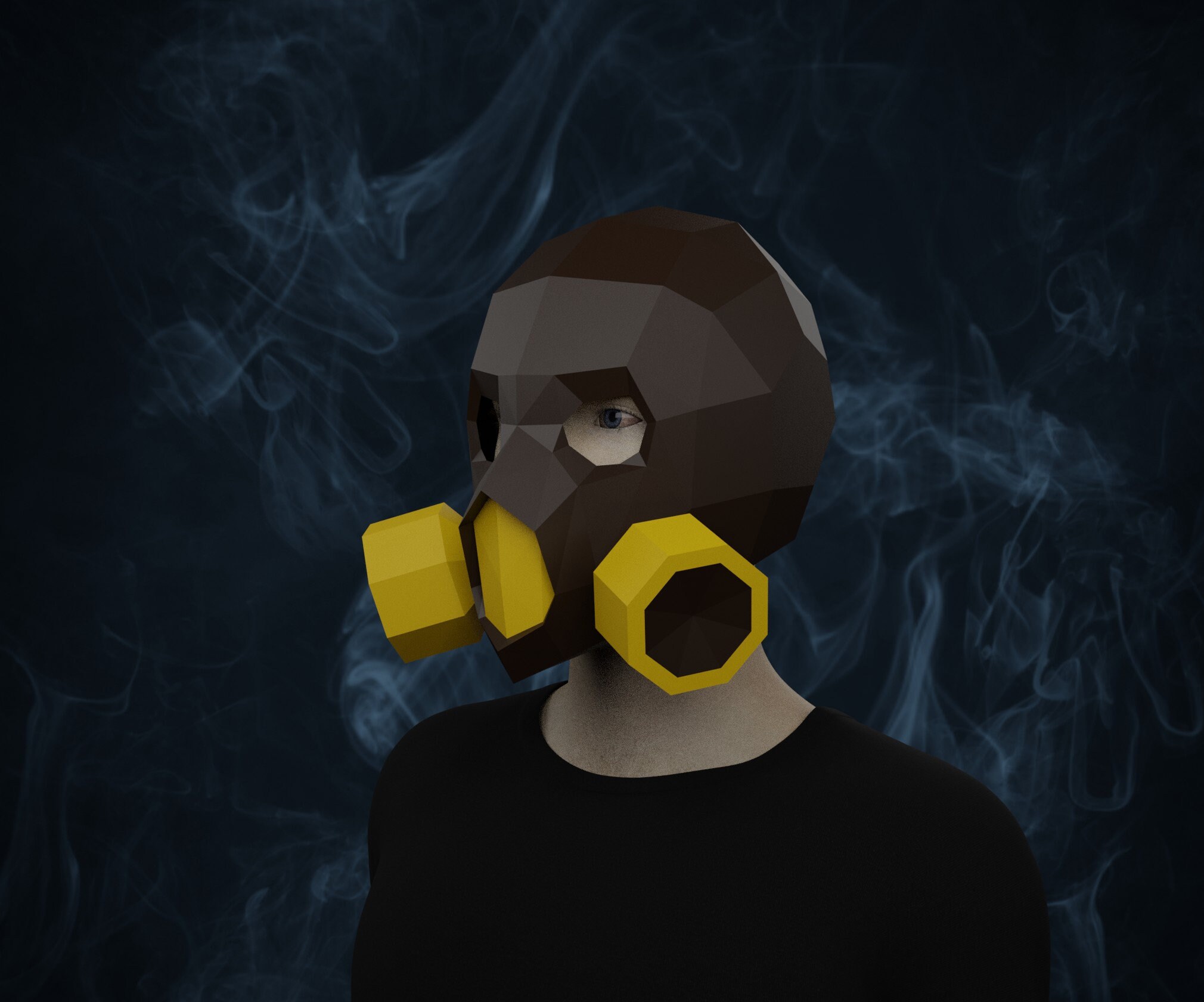 Papercraft MASK GAS 3D Paper Costume Template Diy Paper | Etsy