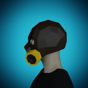 Papercraft MASK GAS, 3D Paper Costume Template, Diy Paper Craft, Make ...
