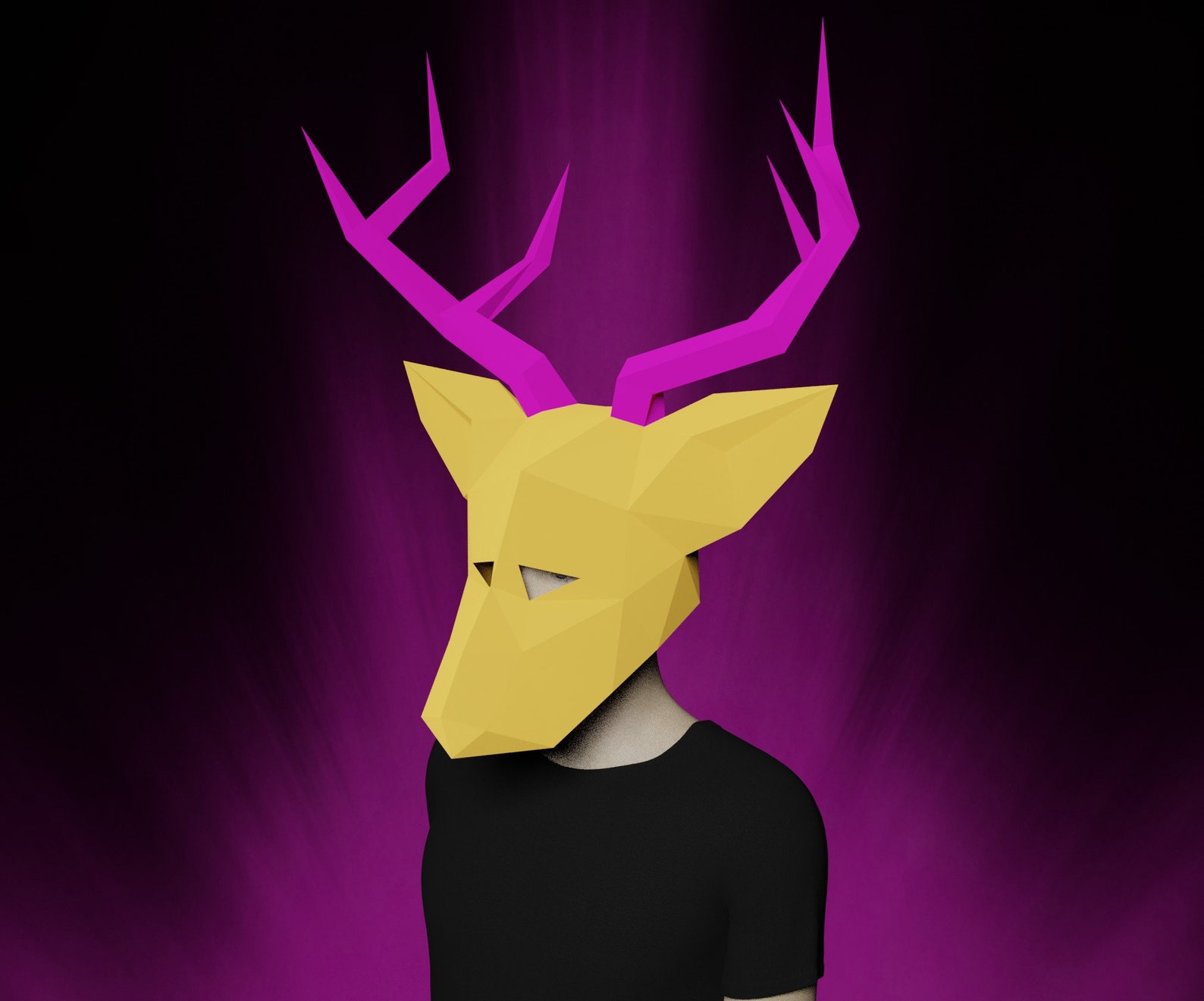 DEER MASK Papercraft Template PDF / Printable Pattern Adult - Etsy Canada