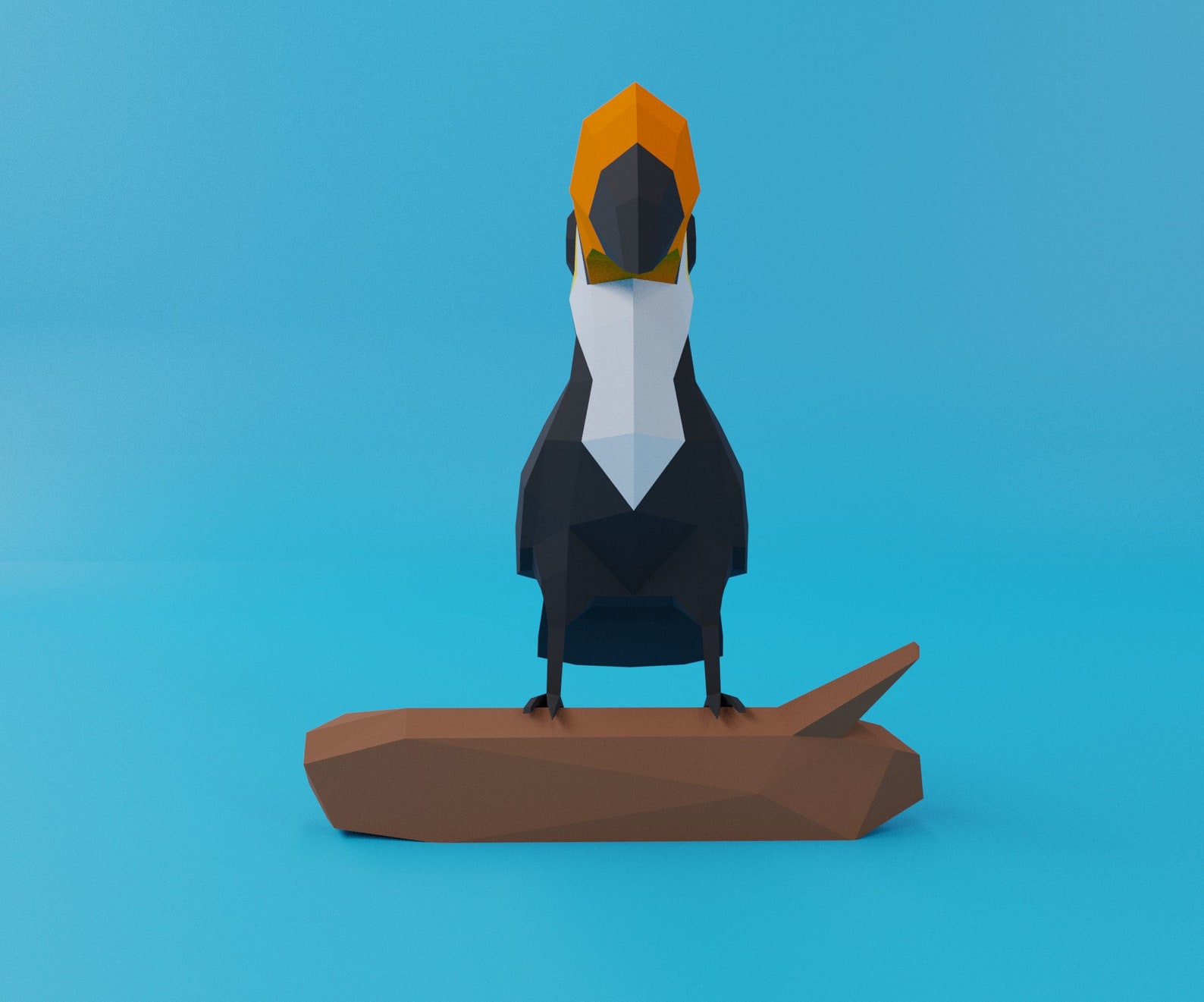 BIRD TOUCAN PAPERCRAFT Template, Diy 3D Paper Craft, Pdf Downloadabe ...